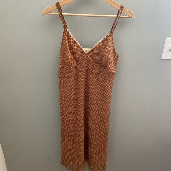 Dresses | Vintage 7s Patterned Slip Dress | Poshmark